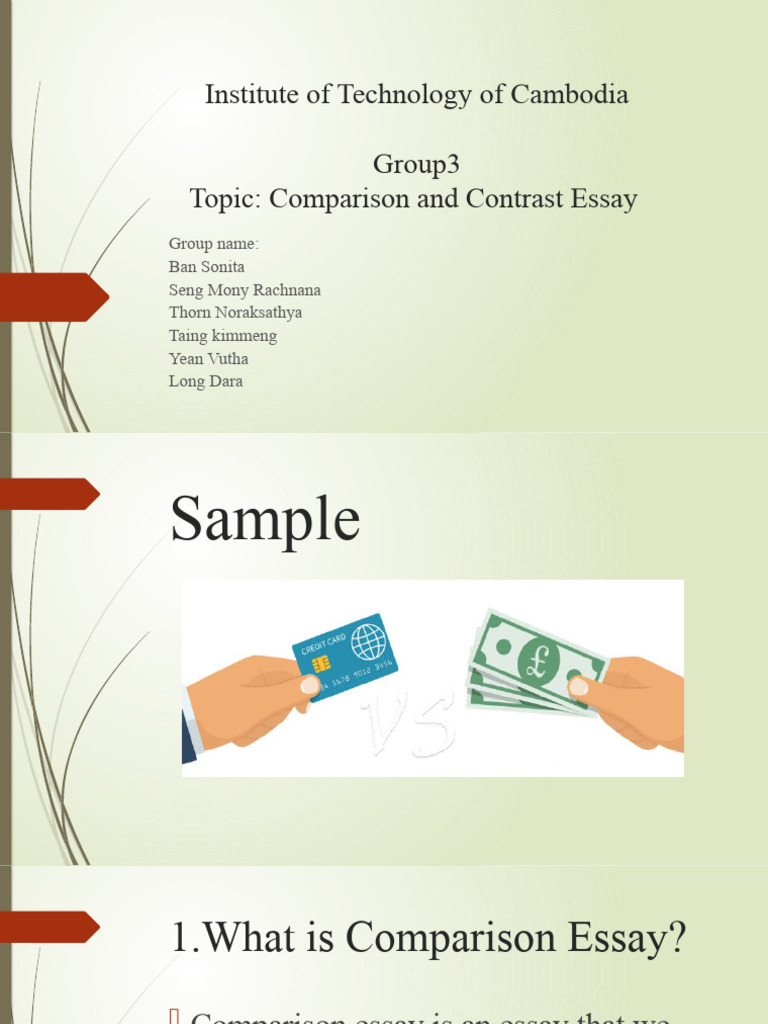 Slide Comparison and Contrast Eassy | PDF