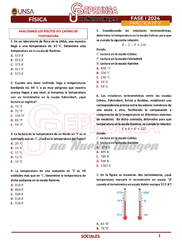 P 07 - Fisica Sociales Ceprunsa I Fase 2024 | PDF