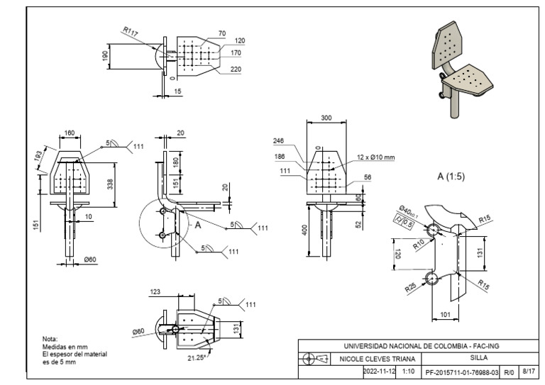 Silla Plano (8:17) | PDF