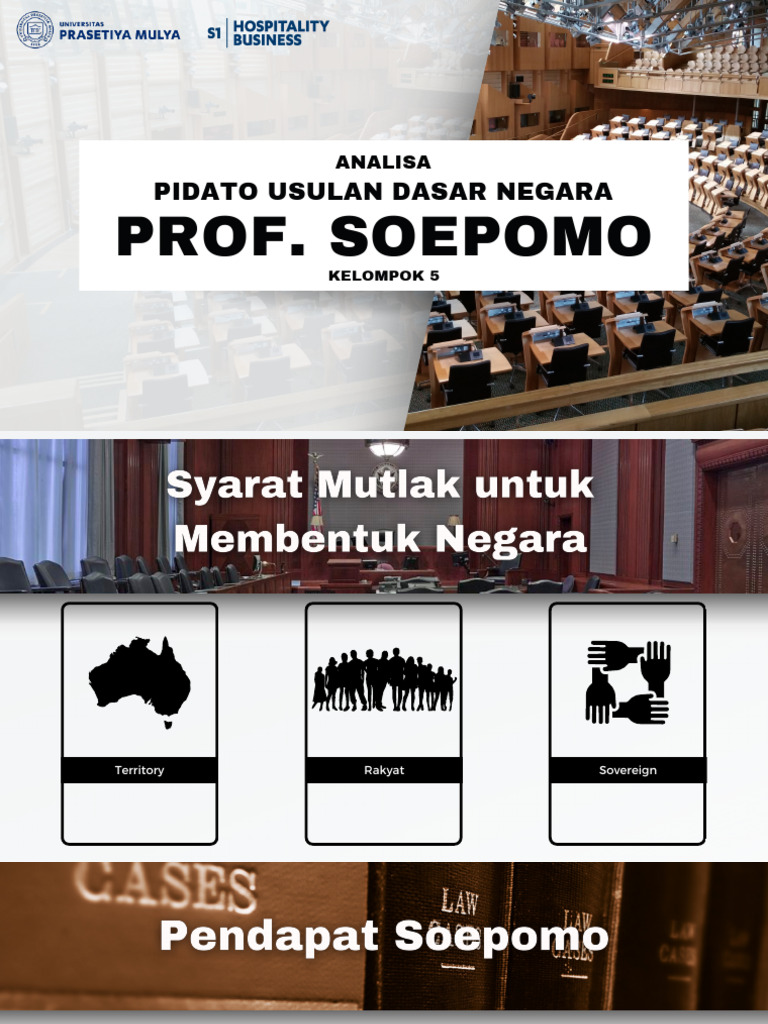 Kelompok 5 - Tugas Akhir Civil - Pidato Soepomo | PDF | Politik | Ilmu ...