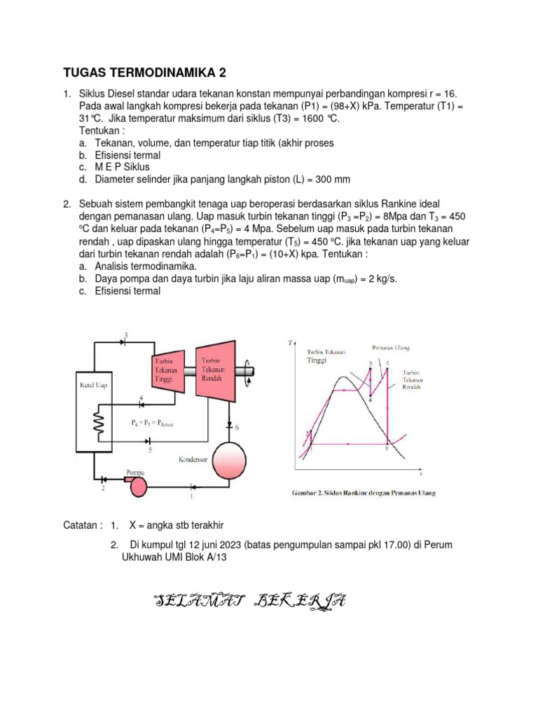 Soal Final Tugas Termodinamika 2023 | PDF | Metode & Bahan Ajar