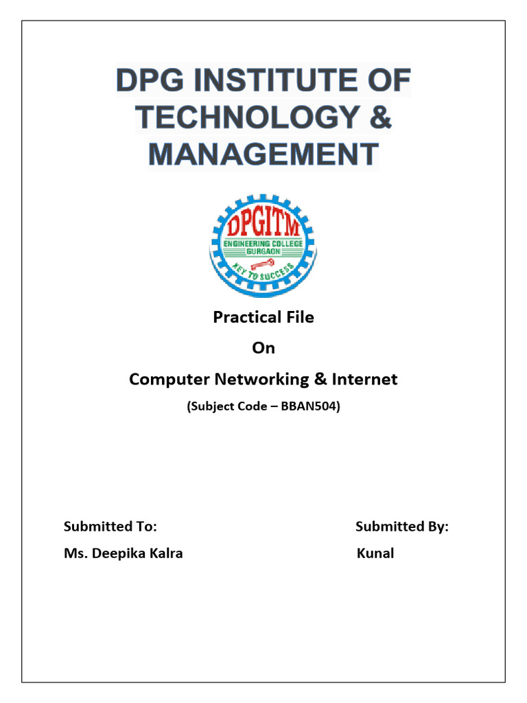 Practical File IIT 5 | PDF | Network Switch | Duplex (Telecommunications)