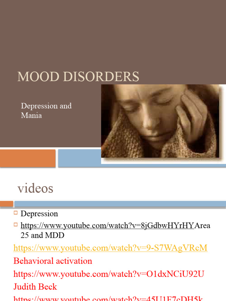 Chapter 8 and 9 Slides (Part 1) Unipolar Mood Disorders 2023 | PDF ...