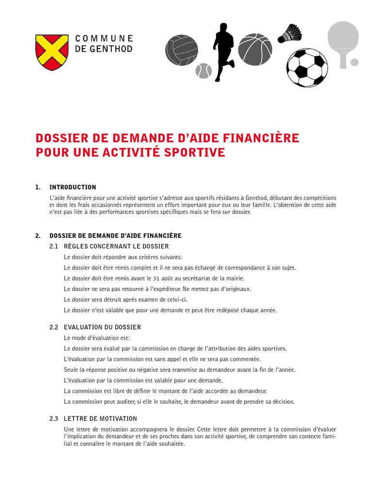 Subvention Sportive | PDF