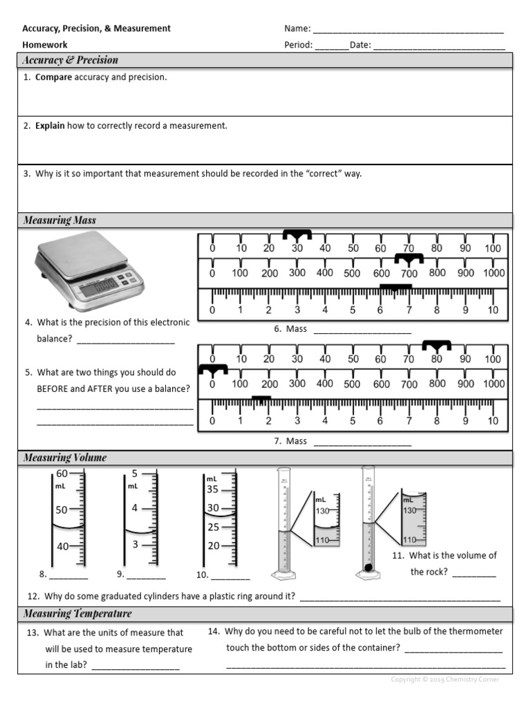 5 Accuracy HW | PDF | Density | Volume