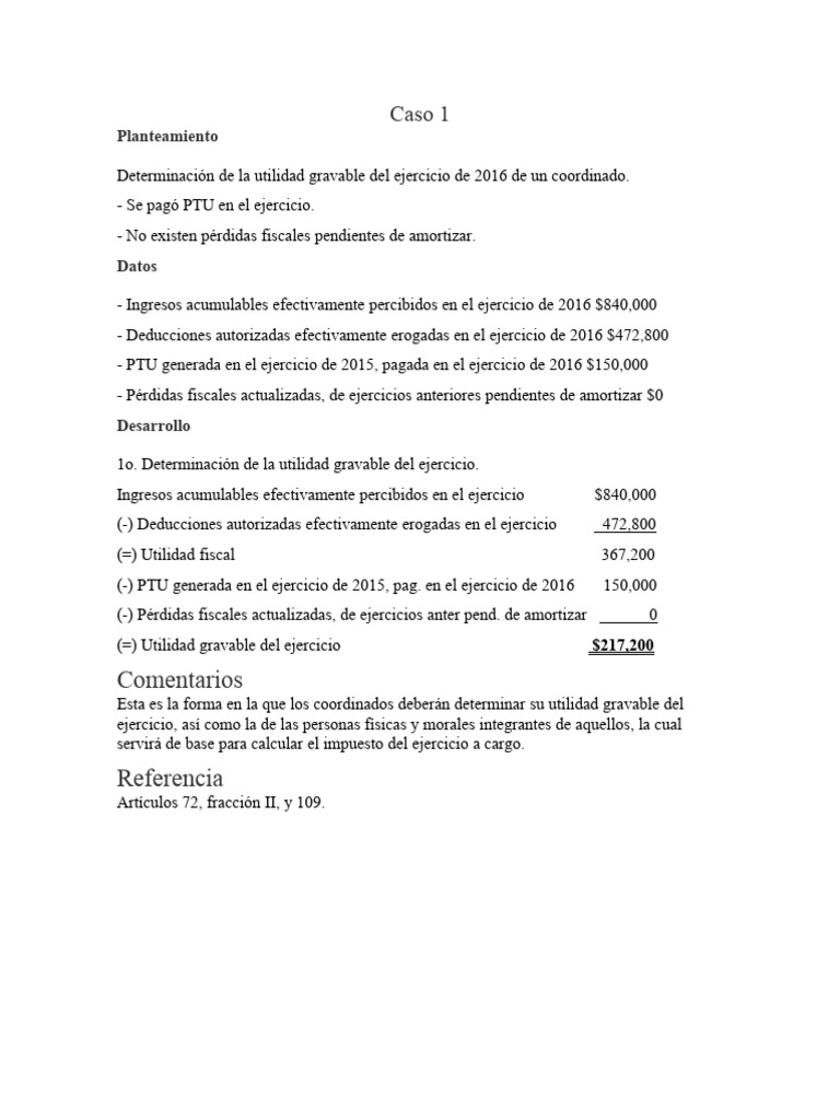 Utilidad Gravable de Coordinados 2016 | PDF | Finanzas y dinero