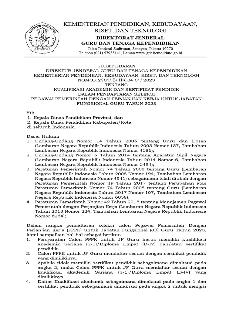 Kementerian Pendidikan, Kebudayaan, Riset, Dan Teknologi: Direktorat ...