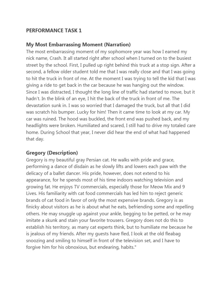 Reading and Writing Performance Task | Download Free PDF | Social Media ...