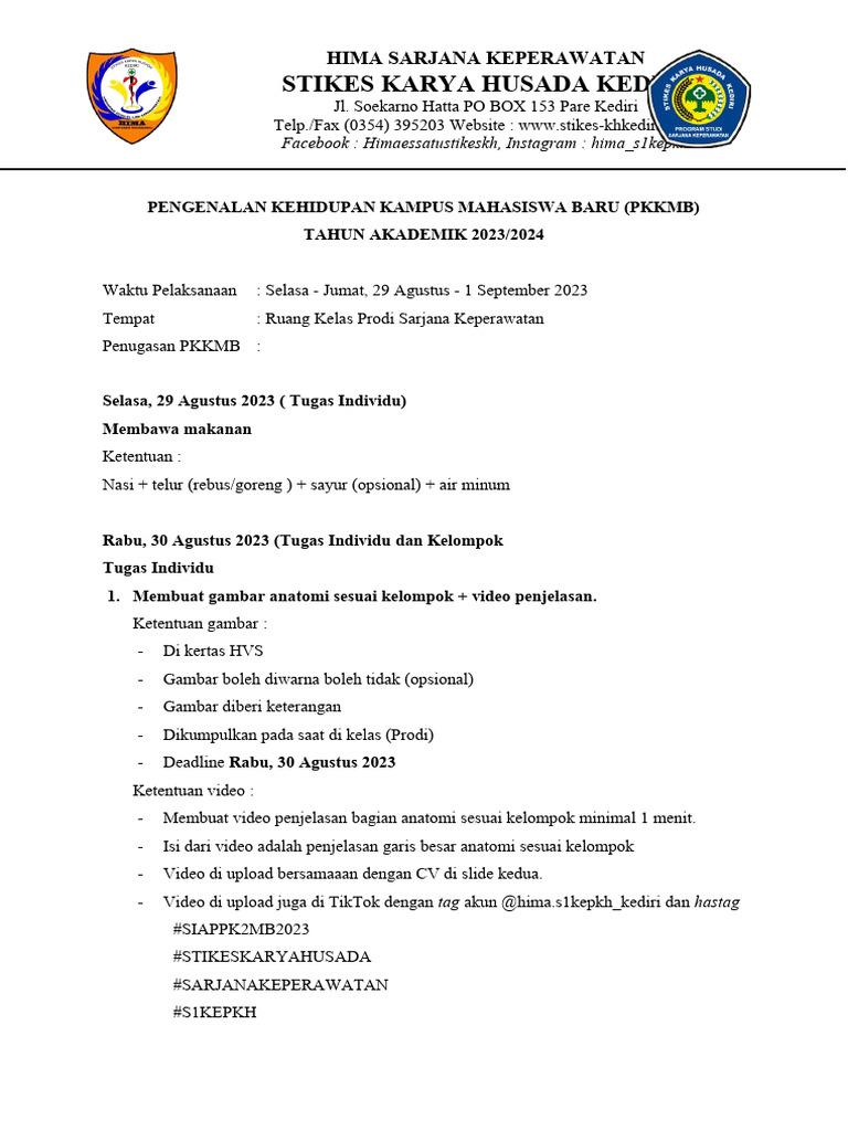 Penugasan PKKMB 2023-1 | PDF