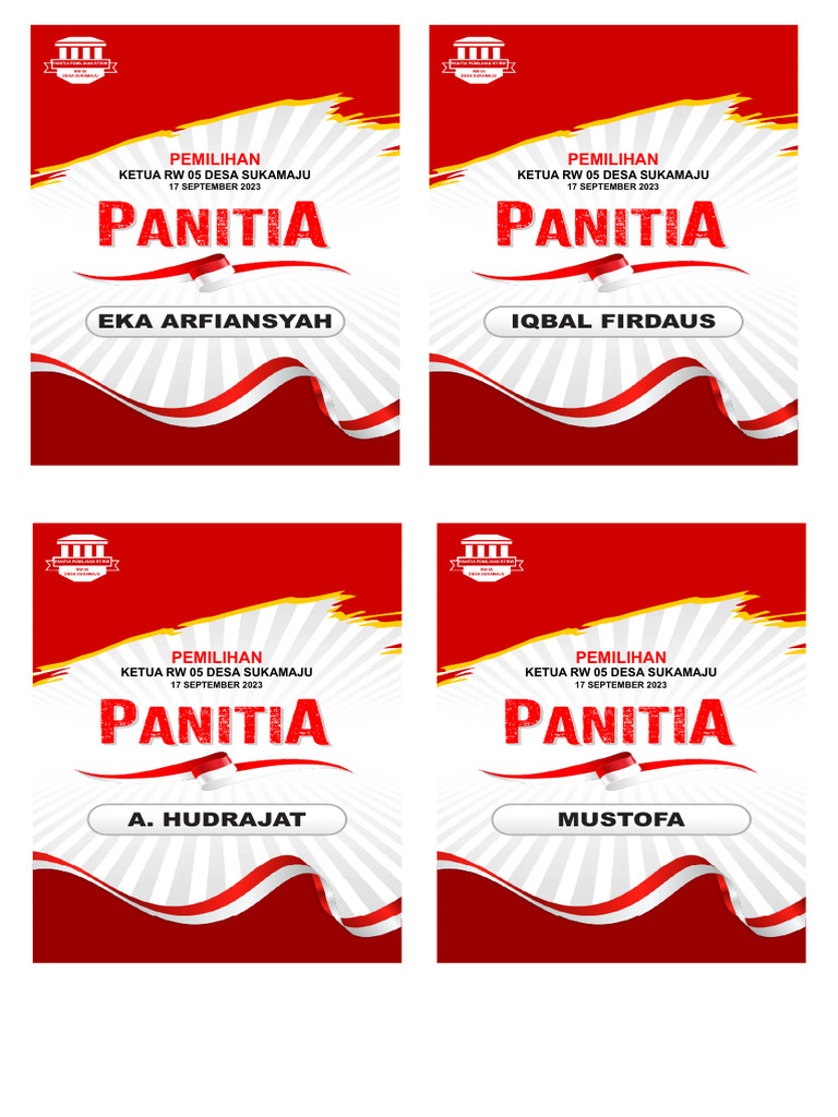 ID Card Pemilihan RW 05 | PDF