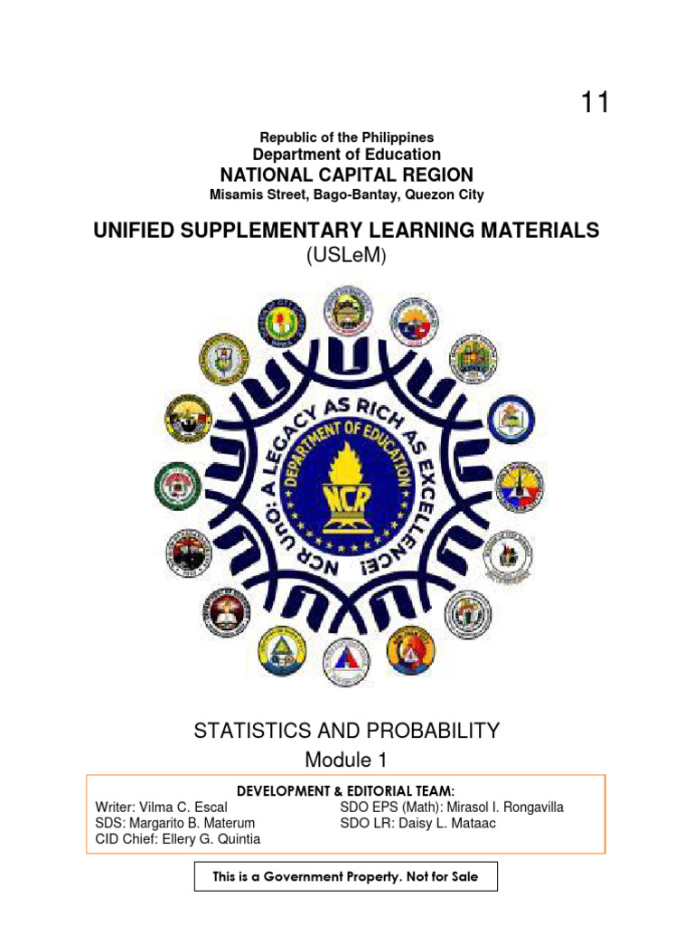 Week1 Statistics | PDF | Probability Distribution | Random Variable
