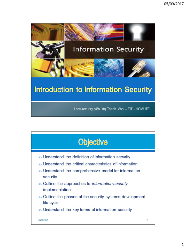 Chapter 0 - Introduction To Information Security | PDF