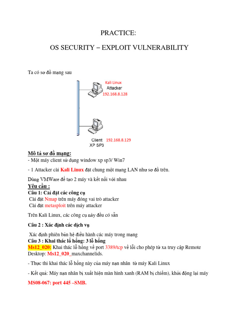 LAB - Chapter 4 - OS Security - Exploit Vulnerability | PDF