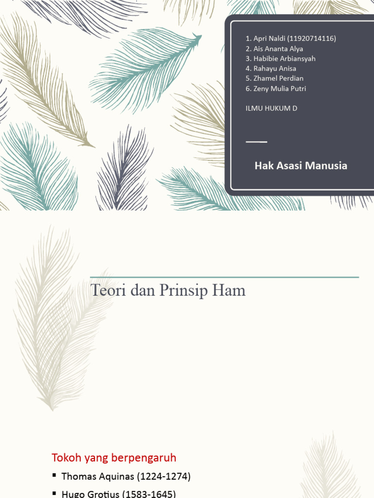 Teori Dan Prinsip Ham | PDF