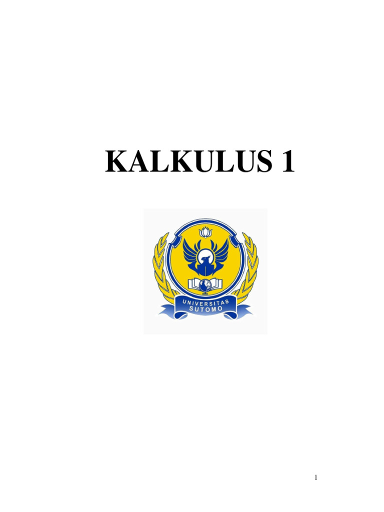 S1 - Modul - Kalkulus (1-24) | PDF
