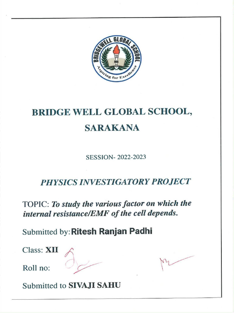 (Demo) Physics Project | PDF