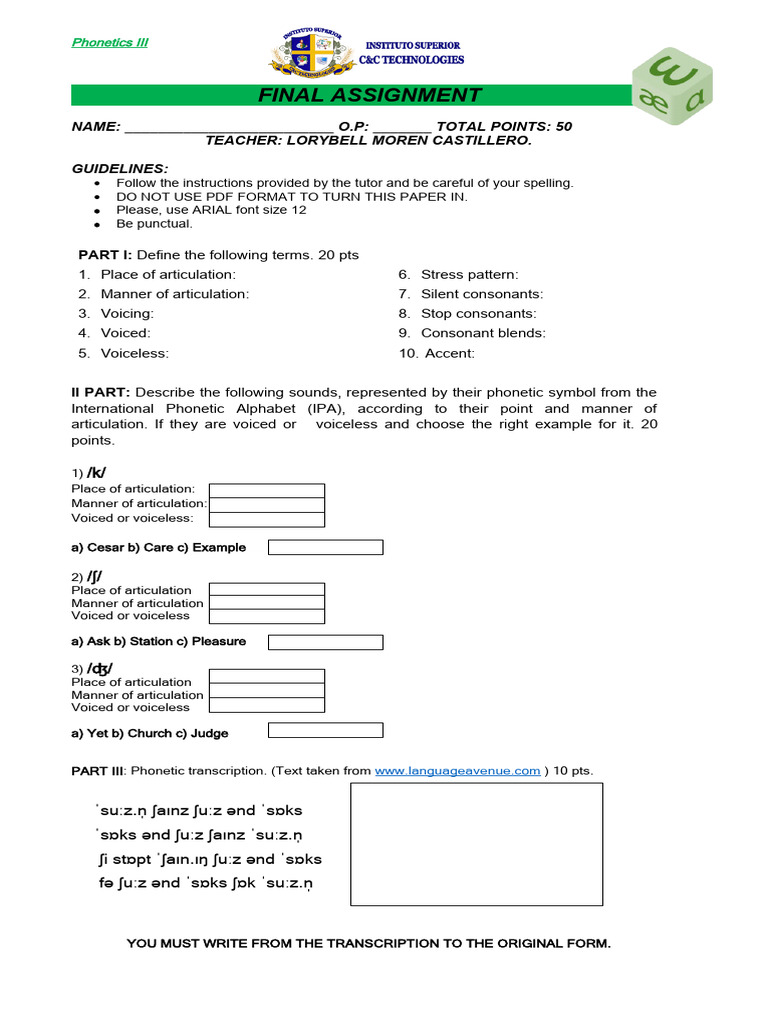 Final Assignment | PDF