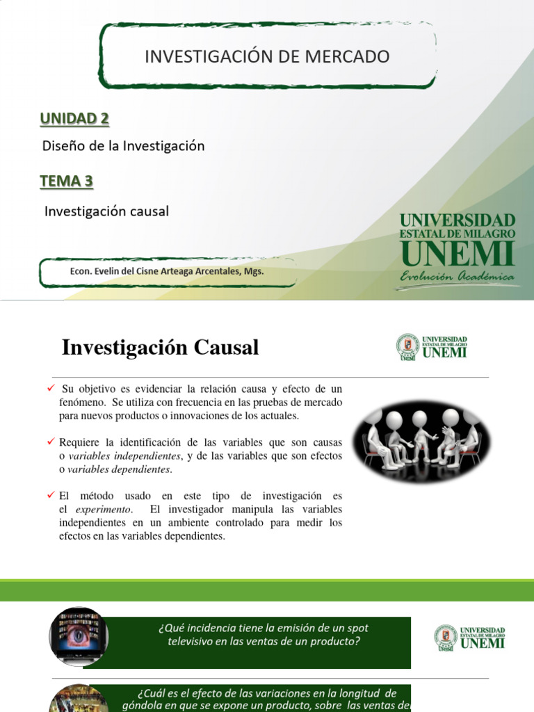 S6-Unidad 2 - Tema 3 - Investigacion Causal | PDF