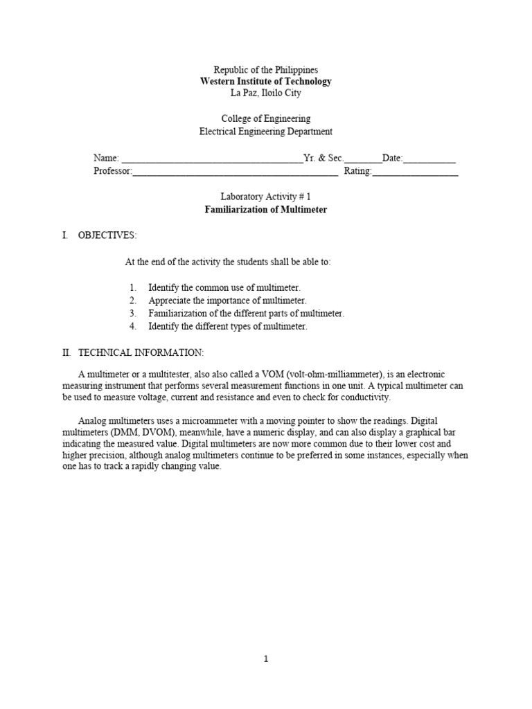1st Lab Manual | PDF | Science | Manufactured Goods