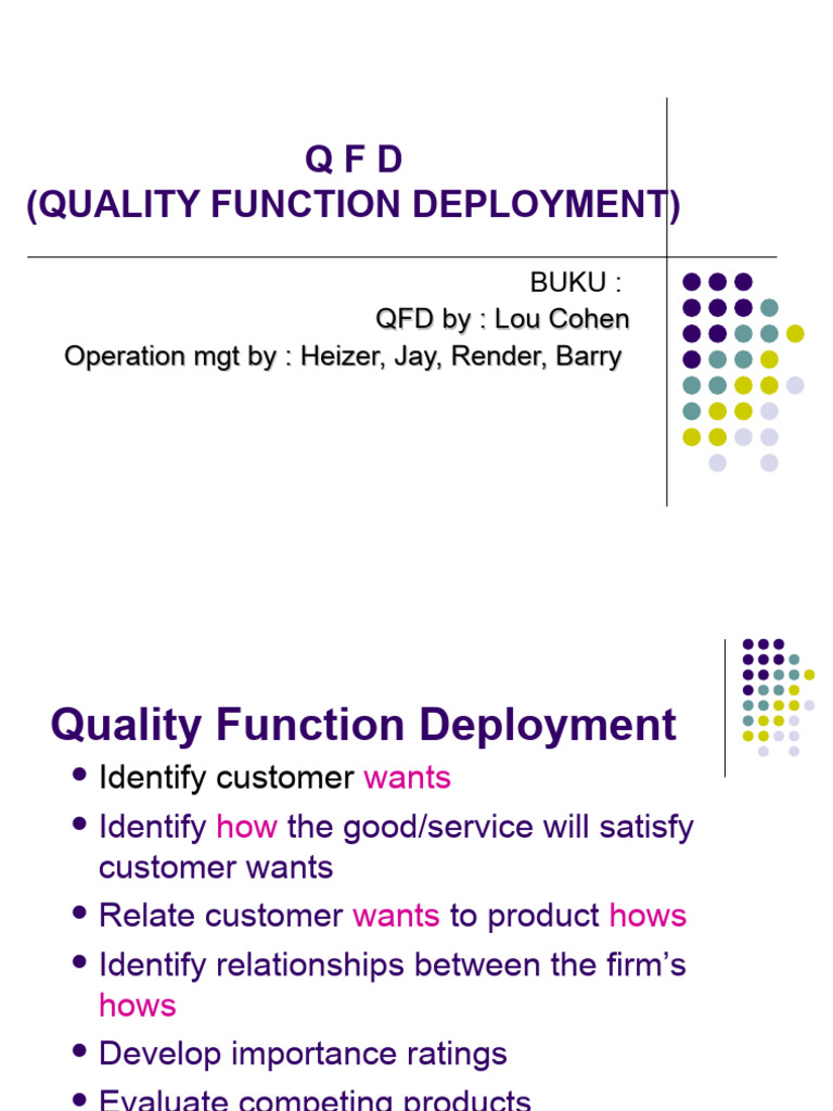QFD Deploement - Perancangan Dan Pengembangan Product | PDF | Business ...