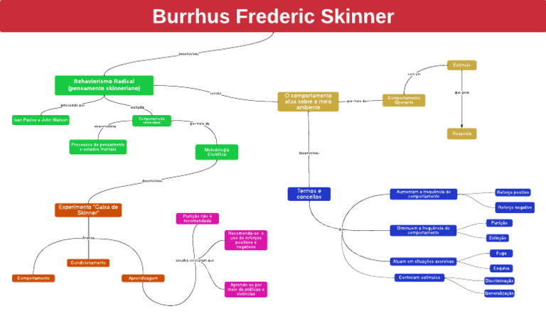 Mapa Conceitual - Psi. Do Desenvolvimento I (Skinner) | PDF