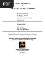Synopsis of Library Management System | PDF | Relational Database ...