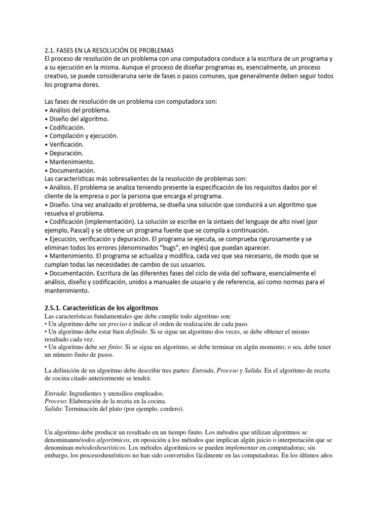 Guía Algoritmos | Descargar gratis PDF | Algoritmos | Programa de computadora