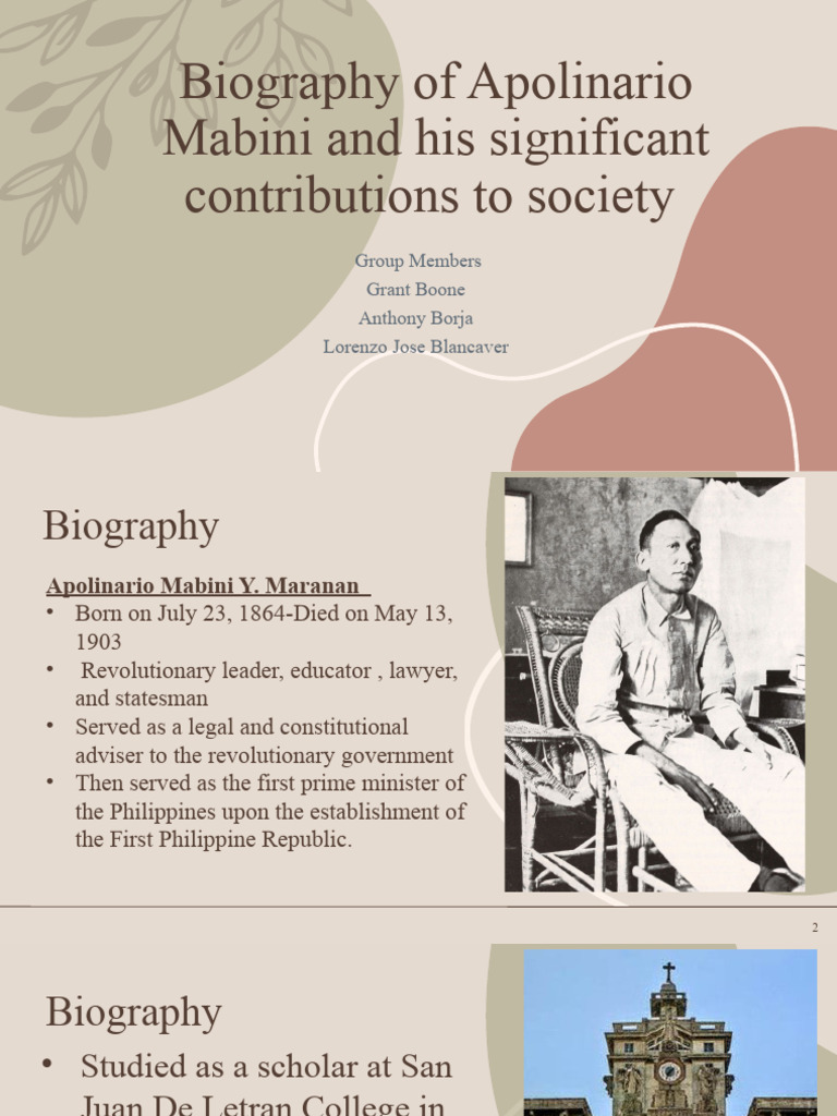 Apolinario Mabini: Life and Legacy | PDF