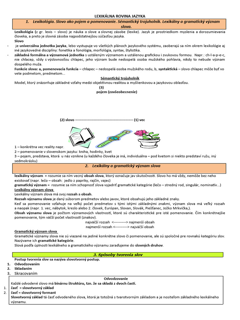 Lexikologia | PDF