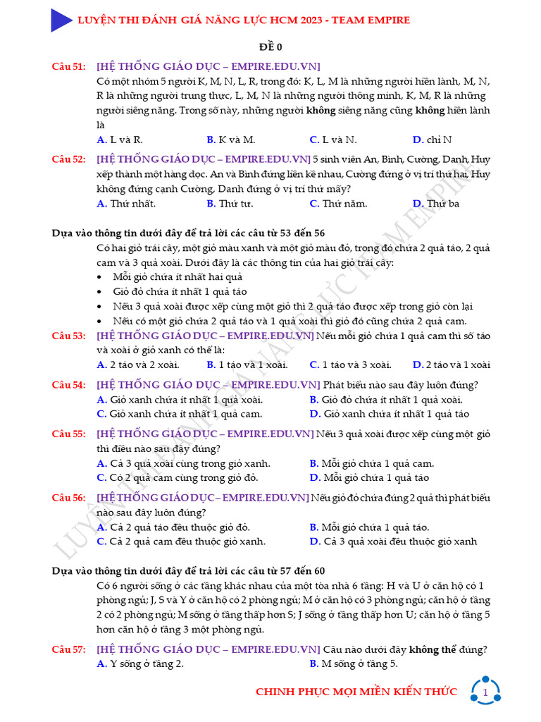 Tong Hop Logic Dot 2 | PDF