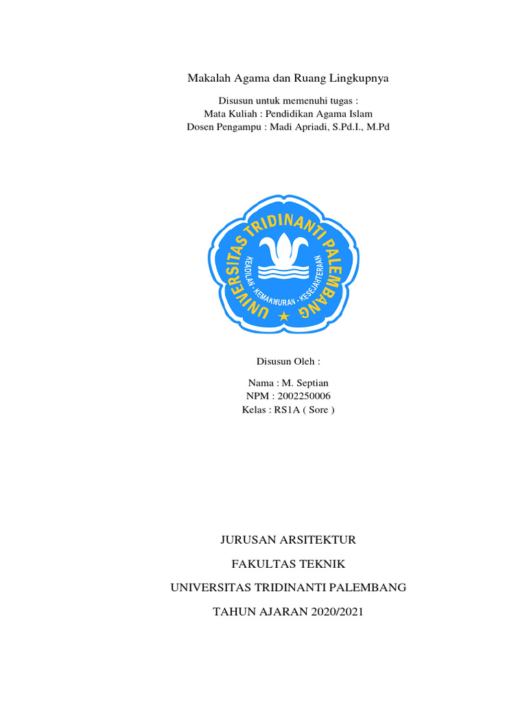Ruang Lingkup Agama dalam Islam | PDF