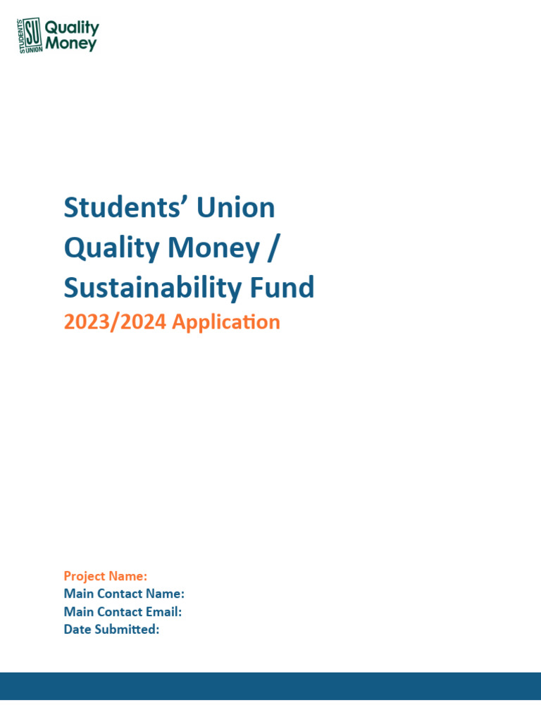 QM SF Application - 2023 24 | PDF