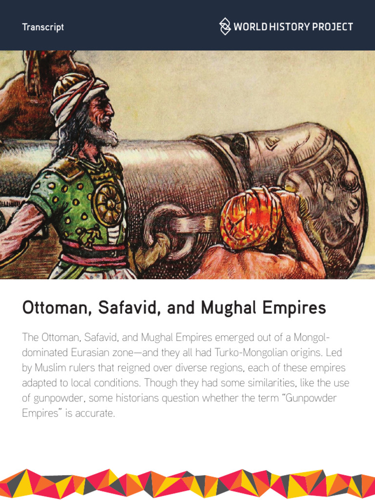 Ottoman Safavid and Mughal Empires Khan Academy | PDF