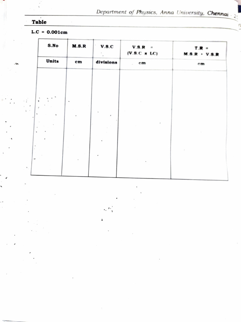 Physics Lab 1-2 | PDF | Bending | Metrology