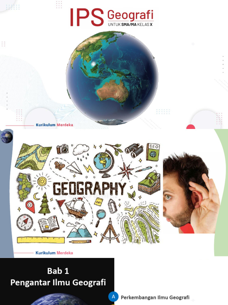 IPS Geografi SMA Kelas X - Bab 1 Pengantar Geografi - May-1 | PDF | Ilmu Sosial | Sains & Matematika