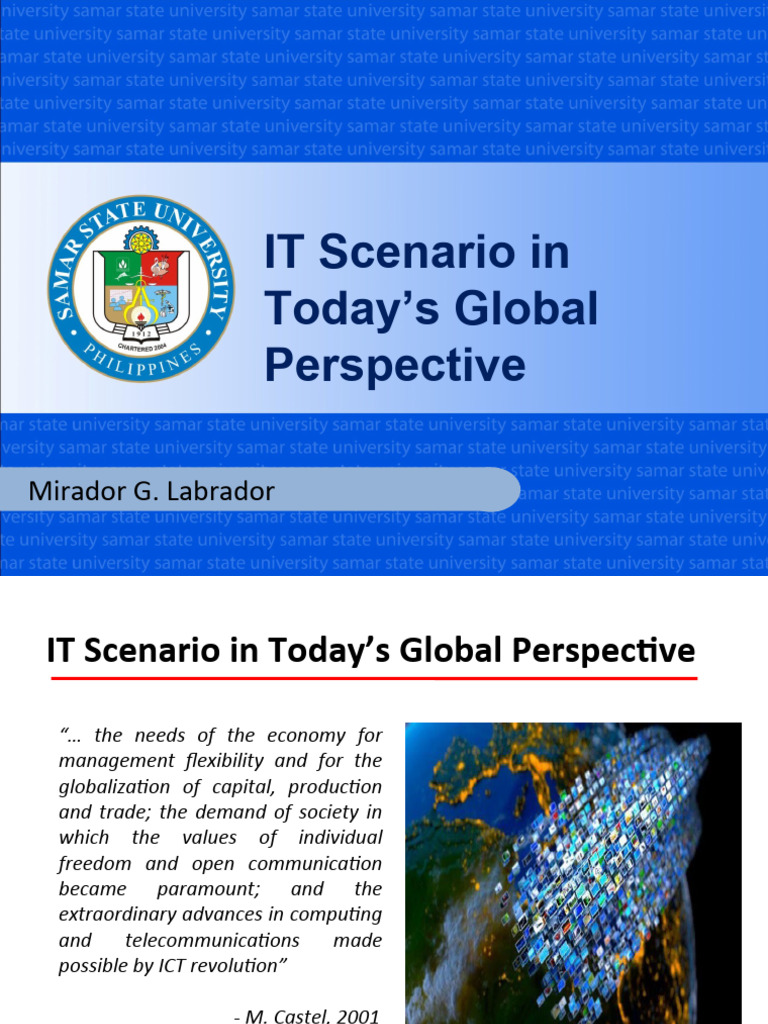 Topic 1 - ICT Trends in Global Scenario | PDF | Internet Of Things ...