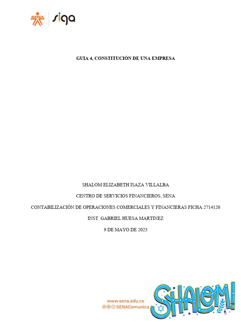 Guia 4 Empresa y Su Constitución Legal | PDF