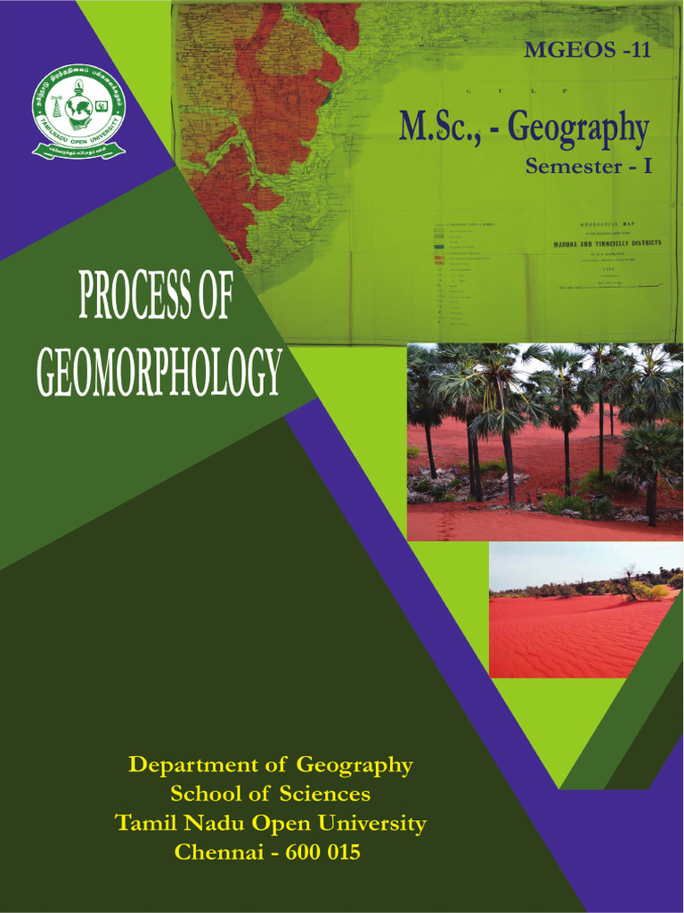Geomorphology Notes T N Open University | PDF