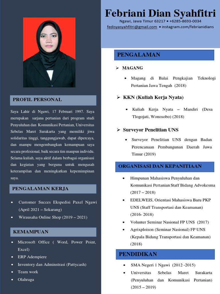 CV Feb Baru | PDF