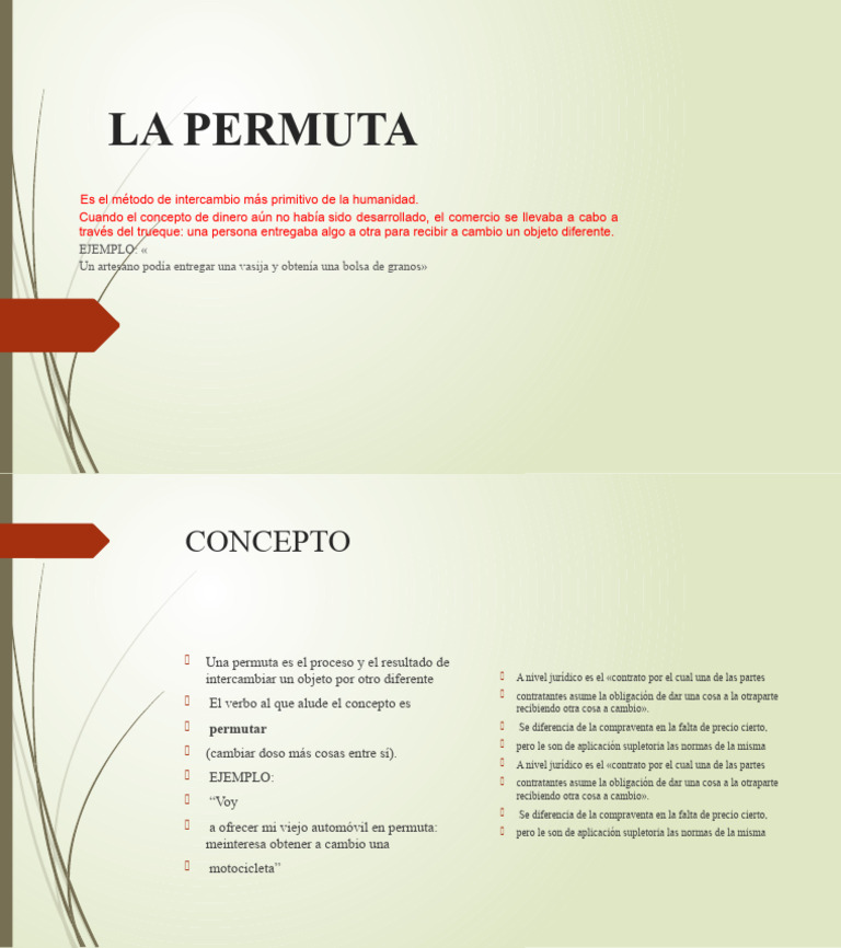 La Permuta | PDF | Derecho