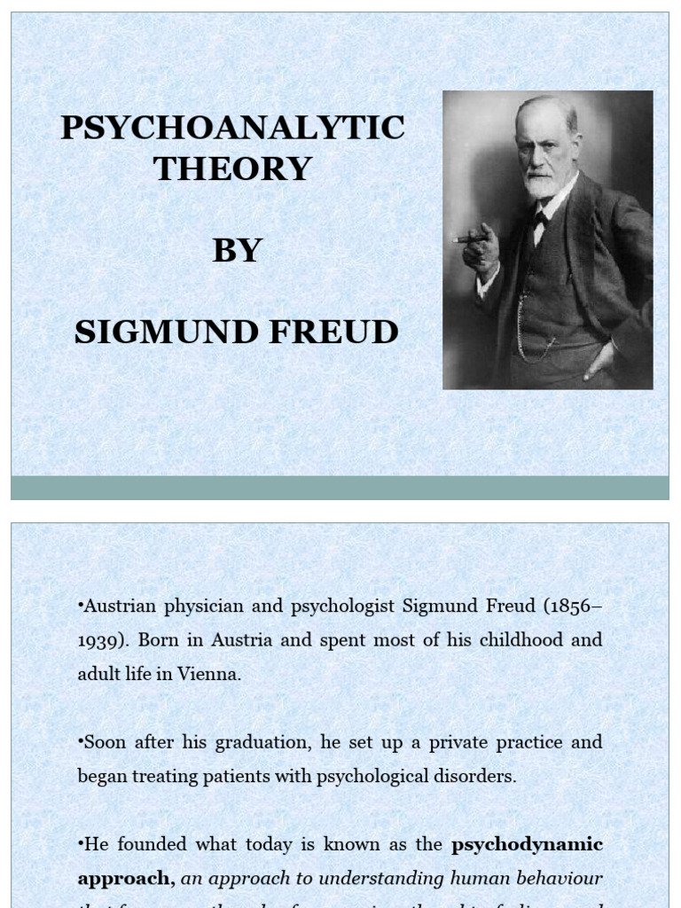Psychoanalytic Freud | PDF | Id | Psychoanalysis