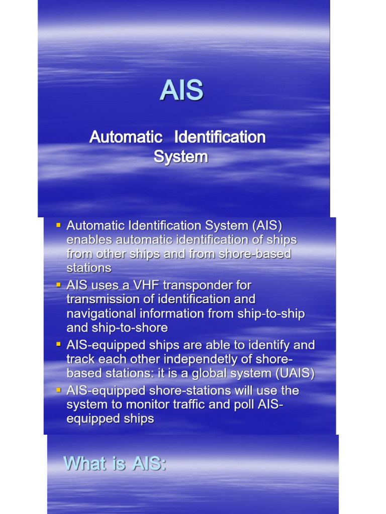 Introduction To Ais | PDF
