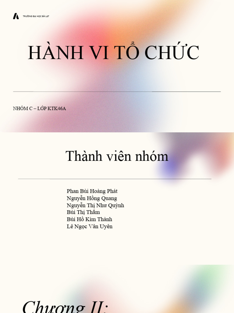 Hành VI T CH C | PDF