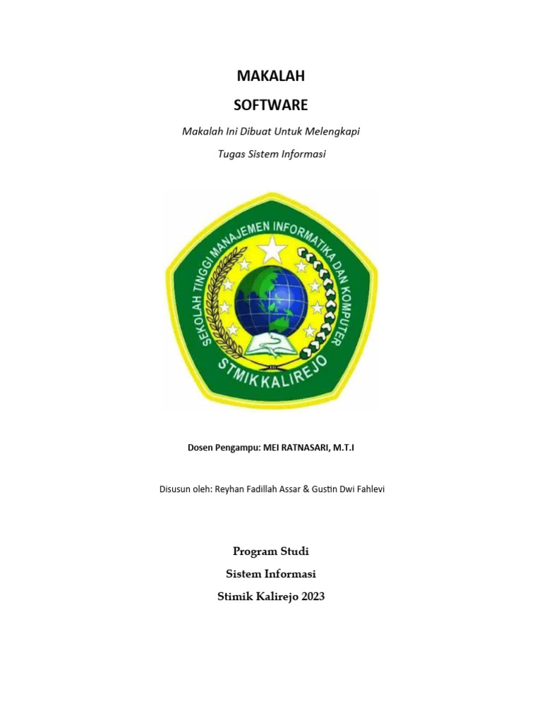 MAKALAH Software | PDF
