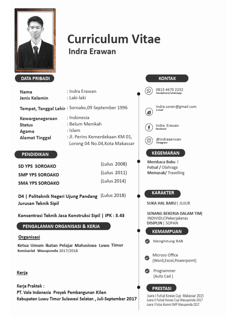 CV Indra Erawan | PDF