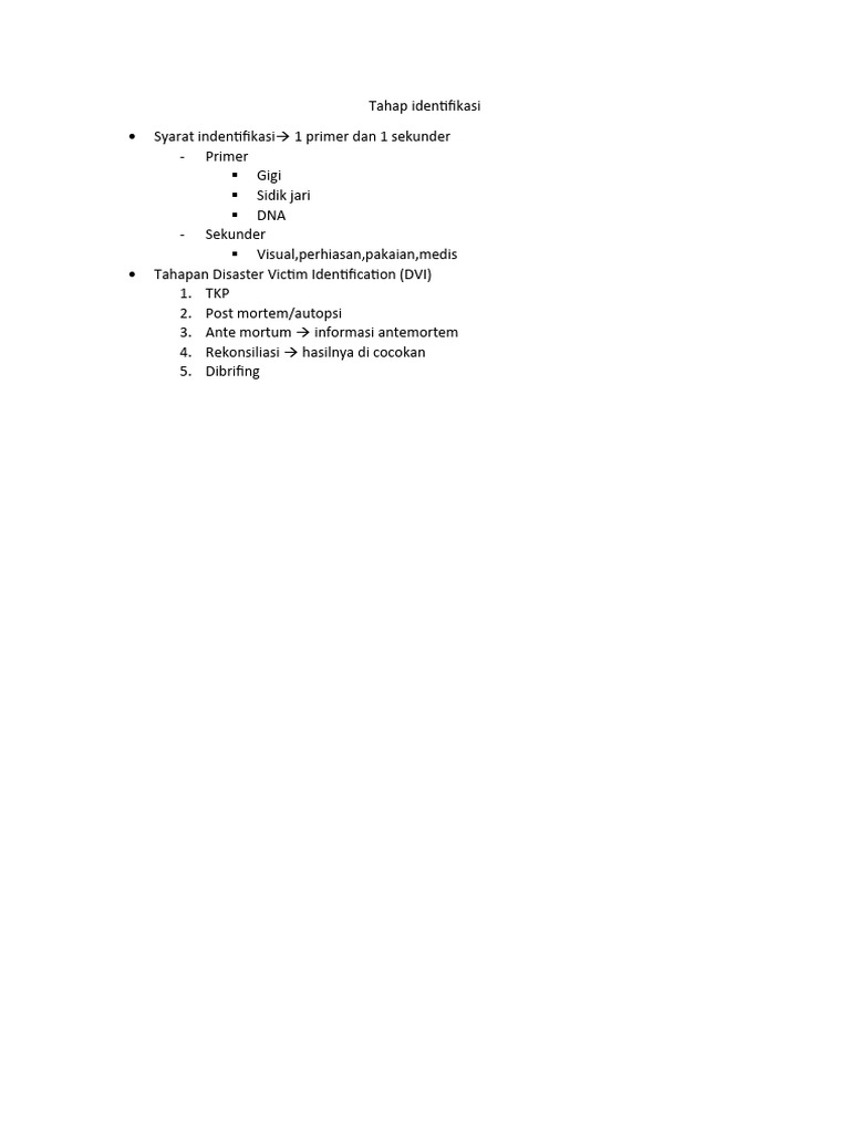 Tahap identifikasi | PDF