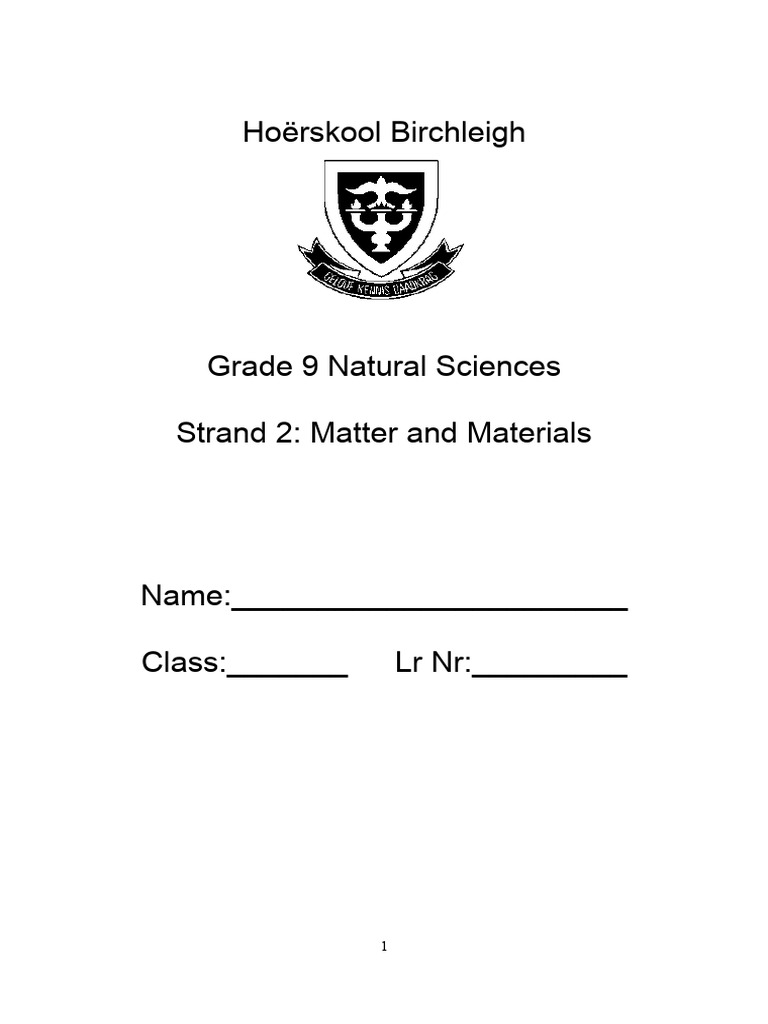 GR. 9 NS Term 2 Notes | PDF | Rust | Acid