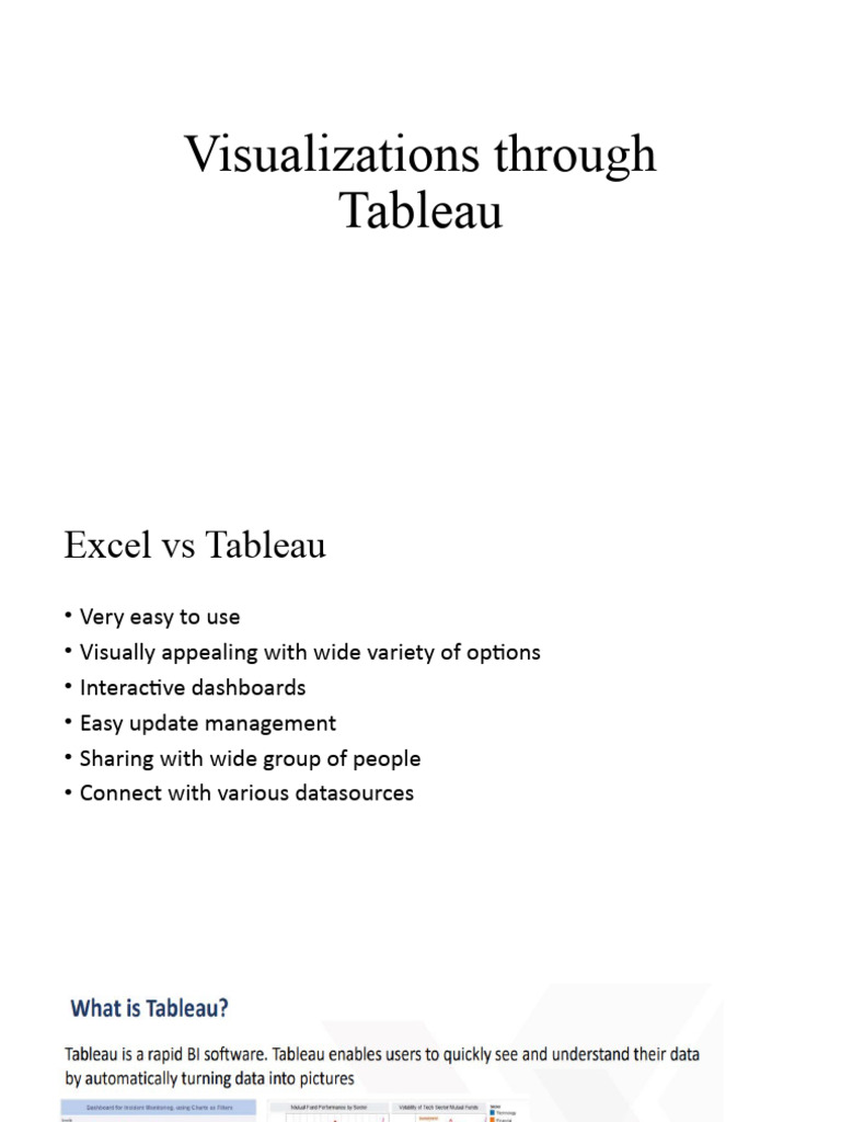 Tableau Intro | PDF | Chart | Data Management