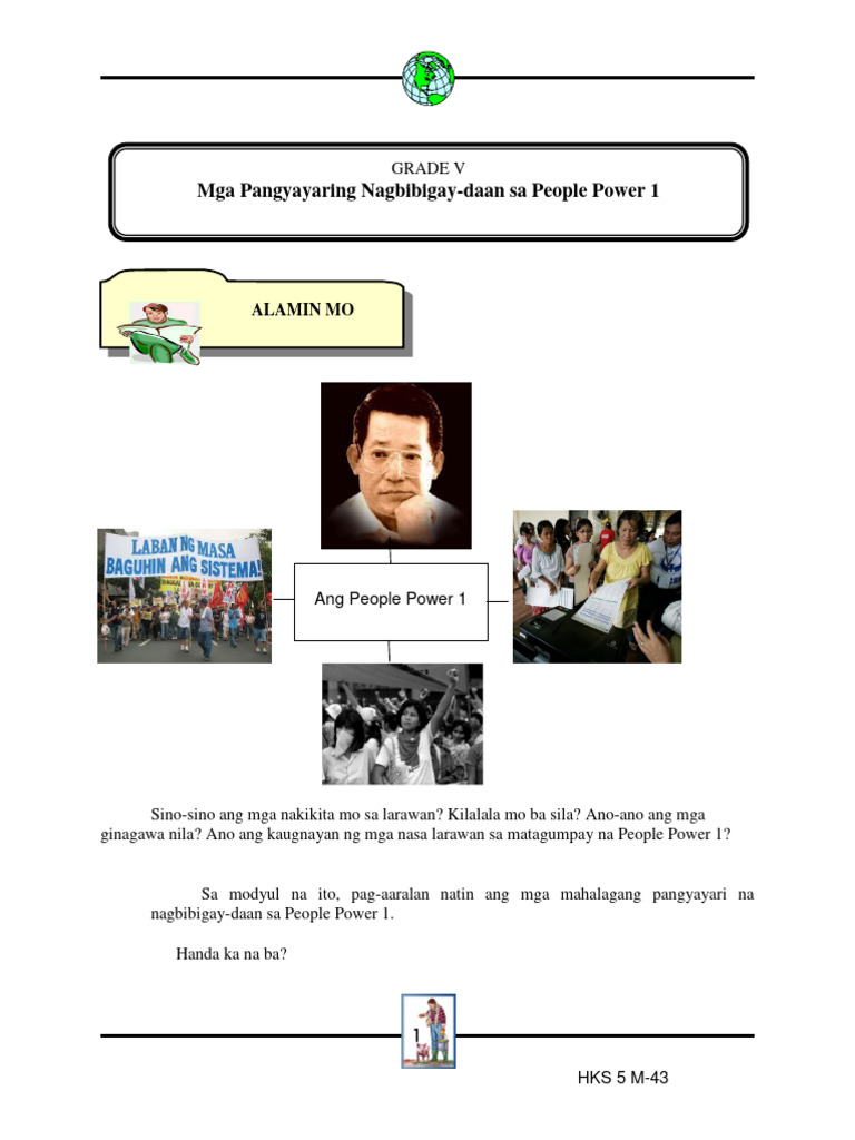 43-Mga Pangyayaring Nagbigay-Daan Sa People Power 1 | PDF