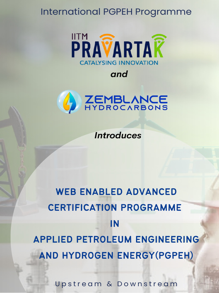 PGPEH - Brochure - Upstream & Downstream | PDF | Petroleum | Renewable Energy